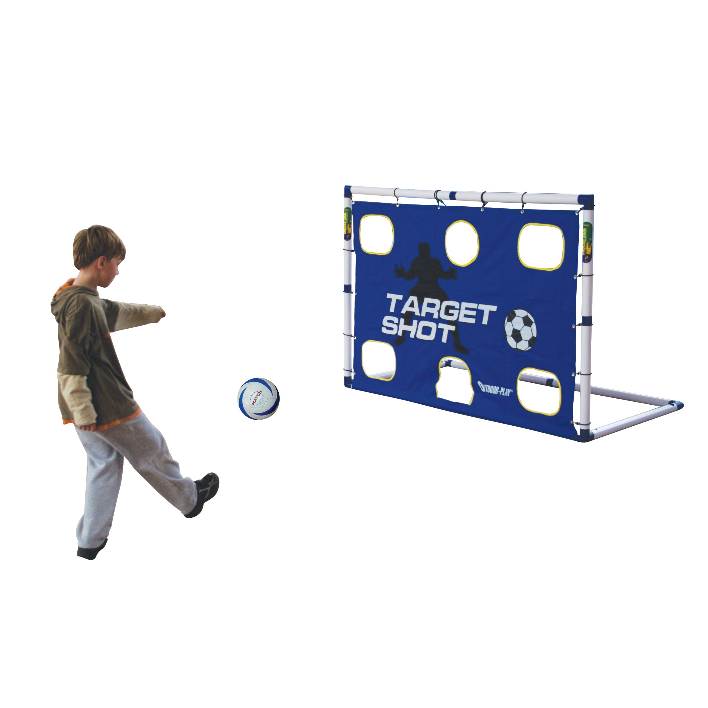 3 IN 1 TARGET SHOT, SOCCER - GOAL AND REBOUND TRAINER